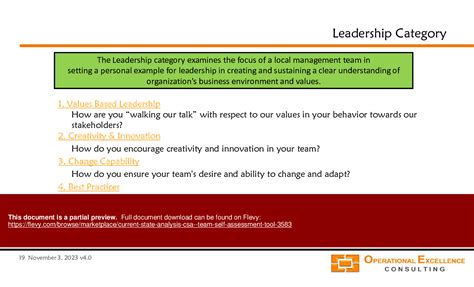 Current State Analysis Csa Team Self Assessment Tool Powerpoint