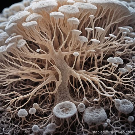 Mycelium Cell Prompts Stable Diffusion Online