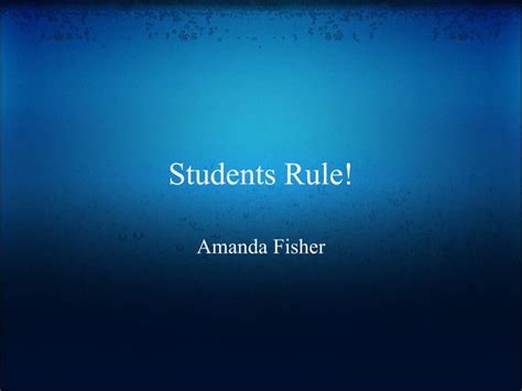 Students Rule 11 Ppt