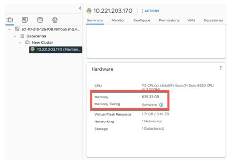 Vsphere Memory Tiering Tech Preview In Vsphere 80u3 Vmware Cloud
