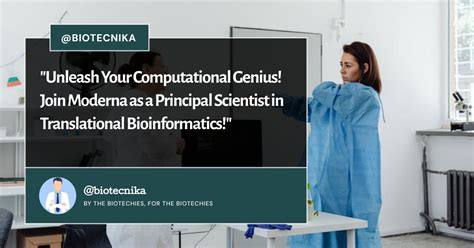 Moderna Translational Bioinformatics Job Apply Online