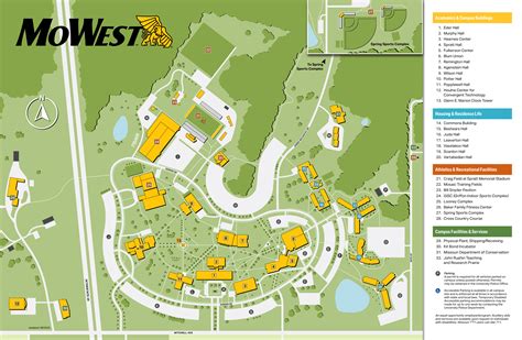 Accessible Campus Map Missouri Western State University
