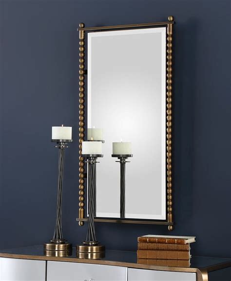 Uttermost Rosabel Antique Brass Rectangular Mirror Macys