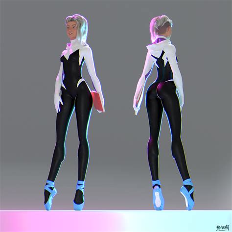 Spider Gwen Finished Projects Blender Artists Community
