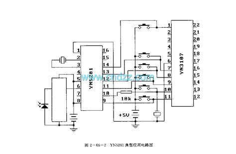 yn5201 electric fan infrared remote control decoder circuit remote