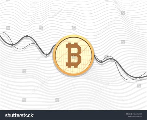 Bitcoin Sign Circle On Downward Chart Stock Vector Royalty Free Shutterstock