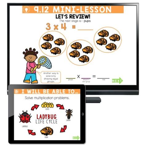 Lucky To Learn Math Lesson 912 Multiplication Teaching Slides Lucky Little Learners