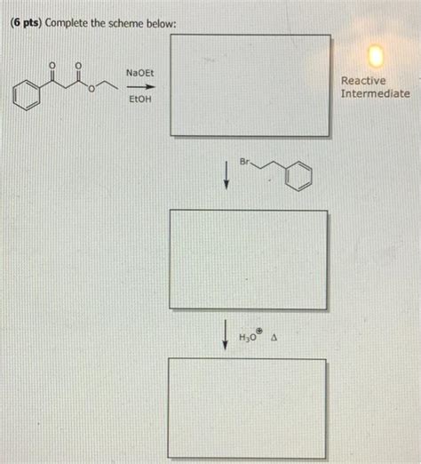 Solved 6 Pts Complete The Scheme Below Chegg Com