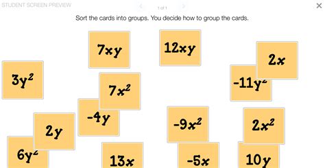 Like Terms Simplifying Expressions Count It All Joy Worksheets Library