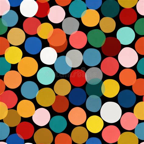 Vibrant Colorful Circle Patterns On Dark Background For Design Projects Stock Illustration
