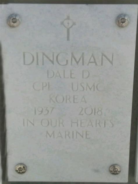 Dale Dean Dingman 1937 2018 Find A Grave Memorial