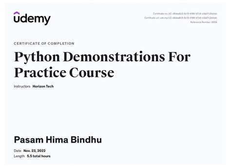 Pasam Hima Bindhu On Linkedin Python Udemy