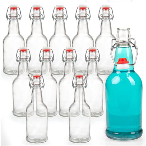 Clear Glass Soda Bottles