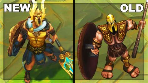 All Pantheon Skins Rework New Vs Old Texture Comparison League Of