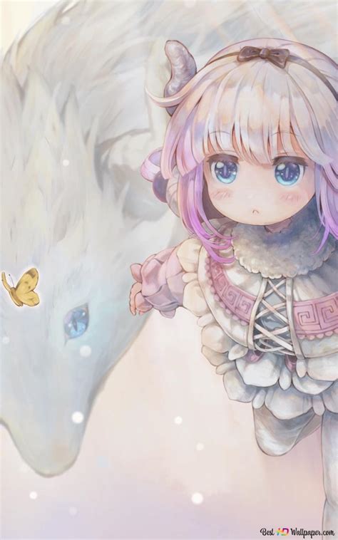Miss Kobayashi Dragon Maid Kanna Kamui 2k Wallpaper Download