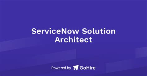 Servicenow Solution Architect At N Consulting Ltd Jobs At N Consulting Ltd