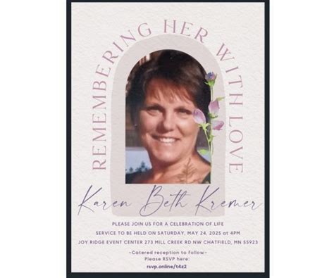 Karen Kremer Obituary 2025 Virginia Mn Mesabi Tribune