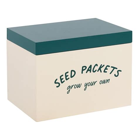 Seed Packet Storage Box Sturdy Storage With Dividers E Pots
