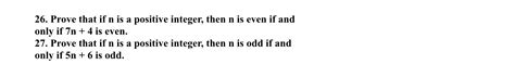 Solved Prove That If N ﻿is A Positive Integer Then N ﻿is