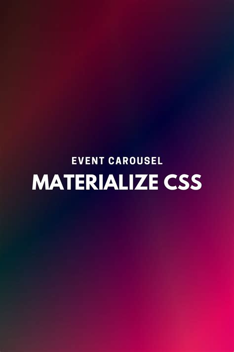 3d Event Carousel Slider