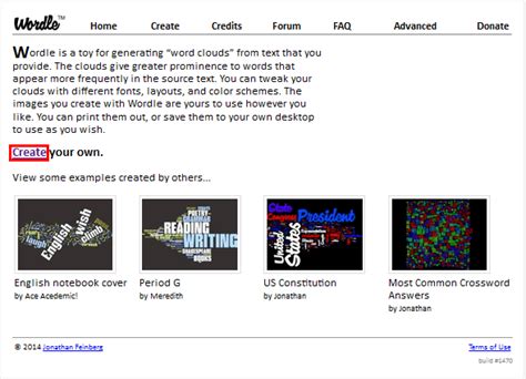 Creating Word Clouds For Powerpoint Using Wordle