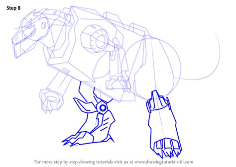 How To Draw Grimlock Disguised From Transformers Transformers Step By Step
