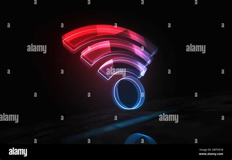 Wifi Wireless Mobile Connection And Internet Hotspot Symbol Digital Abstract Concept Holographic