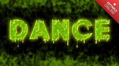 Dance Toxic Text Effect Generator