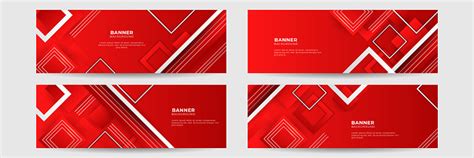 3d 겹치는 레이어와 웨이브 셰이프가 있는 추상적 빨간색 배너 배경 집합입니다 기하학적 다각형 추상 적 배경 텍스처 광고 레이
