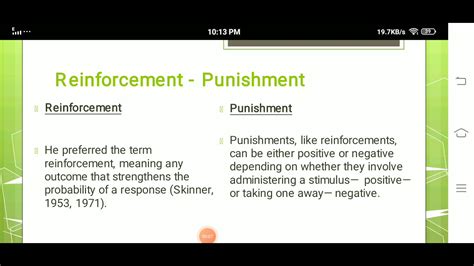 Difference Between Reinforcement And Punishment Youtube