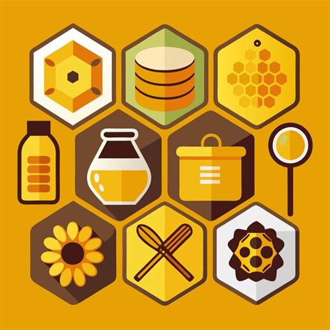 Honeycomb Graphic Elements Premium Ai Generated Vector
