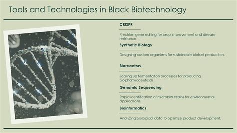 Tools And Technologies In Black Biotechnology Ppt Sample Acp Ppt Example