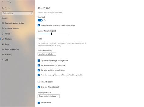 Touchpad Settings Reset Touchpad Settings And Gestures To Default In