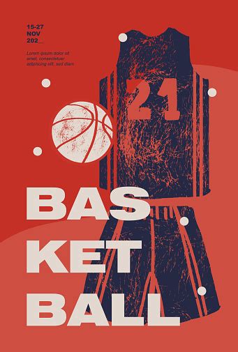 농구 유니폼 스포츠 뉴스 그런지 스타일 스케치 조각의 농구 디자인 컬렉션 손 그리기 스포츠 프린트 커버 템플릿 스포츠 커버 농구 후프 Championship에 대한 스톡