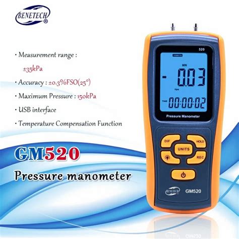 Benetech Gm520 Digital Manometer Indonusa Tekno