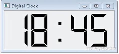 Qt开发 数字钟 知乎