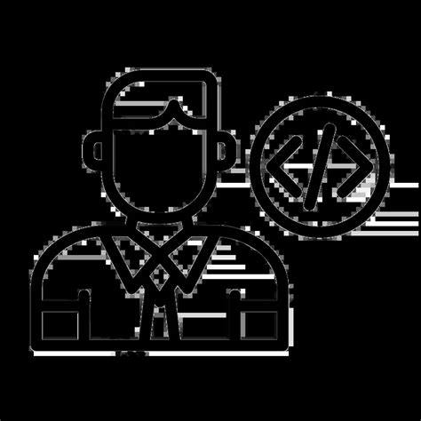 Developer Icon Line Vector Png Images Ai Free Download Pikbest