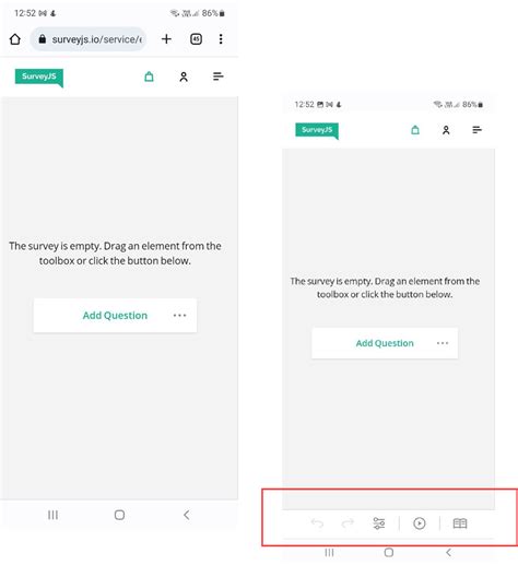 Mobile Tablet Responsive Design Enhance Creator To Small Screen Usage Issue Surveyjs