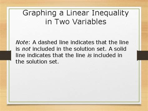 Definition A Linear Inequality In Two Variables X
