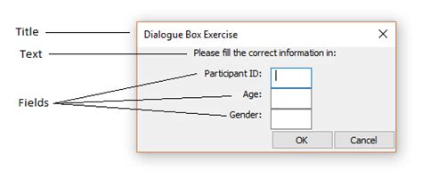 Dialogue Box · Programming Experiments In Python And Psychopy3
