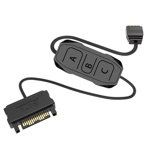 Mini Adapter Controller Sata To 5v 3 Pin Argb Controller Cable Sata Power Supply Argb Extension