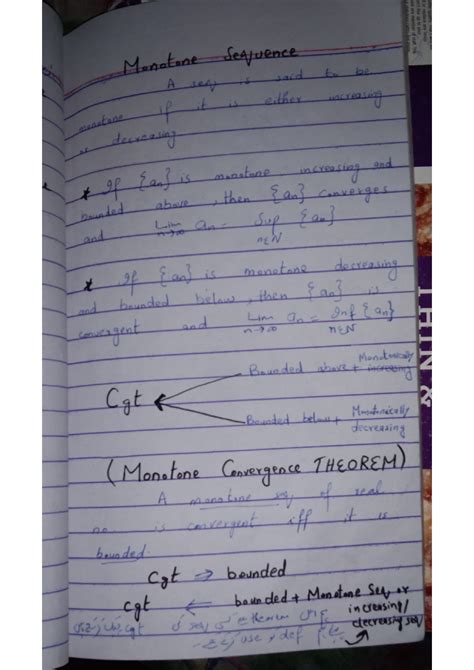 solution real analysis topic decreasing sequence increasing sequence