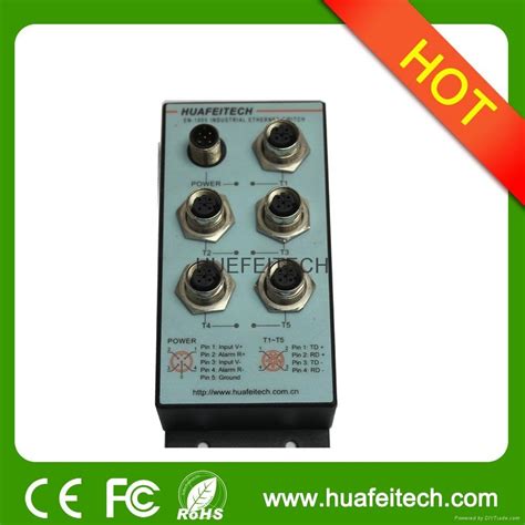 Waterproof M Interfaces Industrial Ethernet Switch With Ports HF IES EN HUAFEITECH