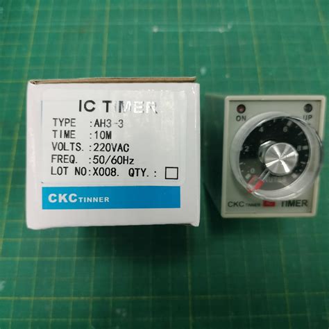 Ckc Timer Ah3 3 220v ไทม์เมอร์ ฟรีซ็อกเก็ต ช่วงเวลา 10 นาที Delay On