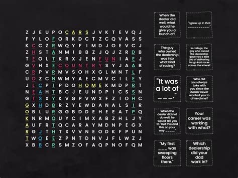 Scriptcars Wordsearch