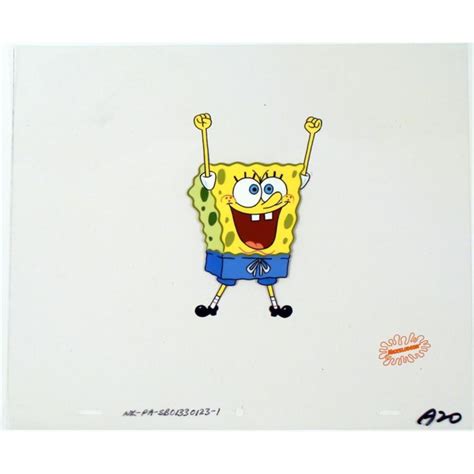 Animation Sweet Taste Of Victory Original Cel Spongebob