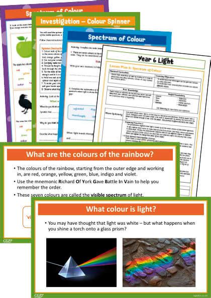 Light — Lesson 6 Spectrum Of Colour Year 6 Cgp Plus