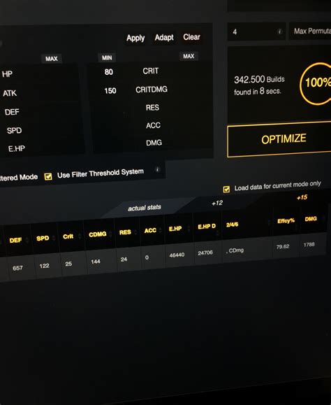 Optimizer Issues Setup Correctly And Builds Found But Empty List Help Rsummonerswar