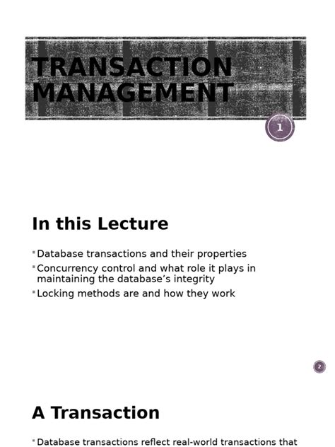 Transaction Management And Concurrency Control Pdf Database Transaction Databases