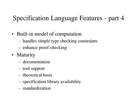 Ppt Mathematical Modeling And Formal Specification Languages